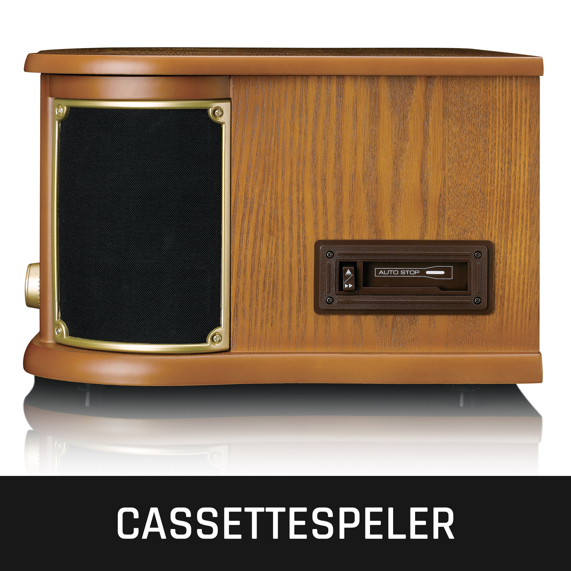 LENCO TCD-2551WD Platenspeler met Bluetooth AM/FM radio en CD Speler ...