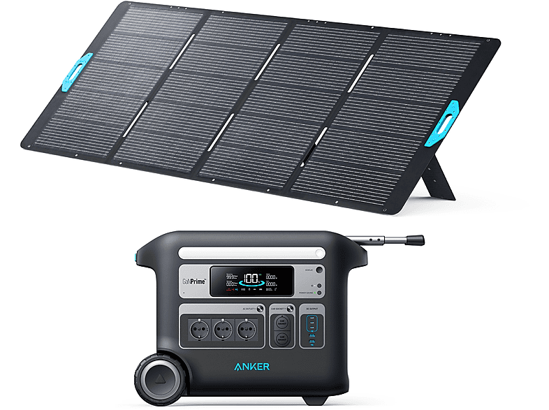 Estación de energía | ANKER F2000 (PowerHouse 767) con panel solar de ...