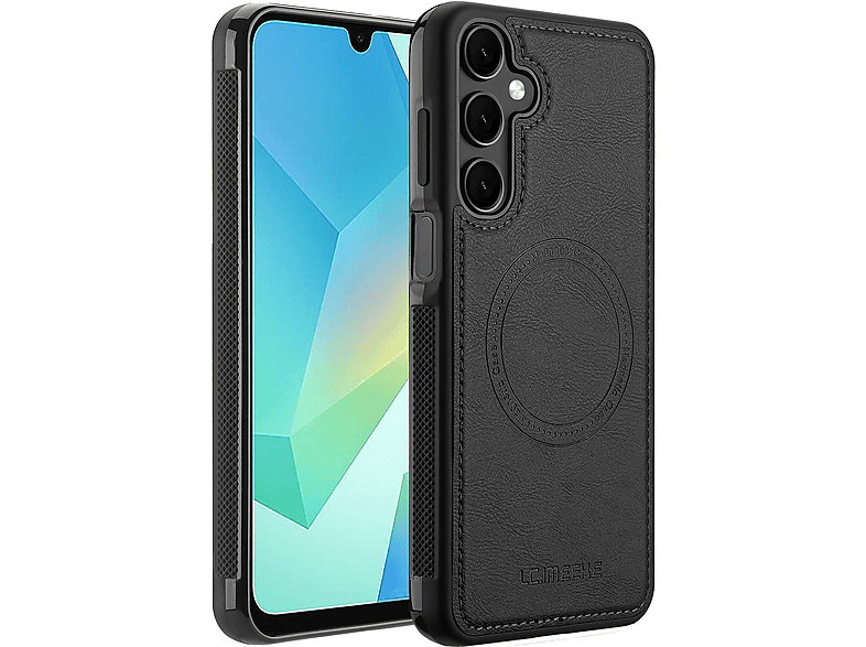 WIGENTO Kunstleder MagSafe Design Hülle, Backcover, Samsung, Galaxy A16 ...