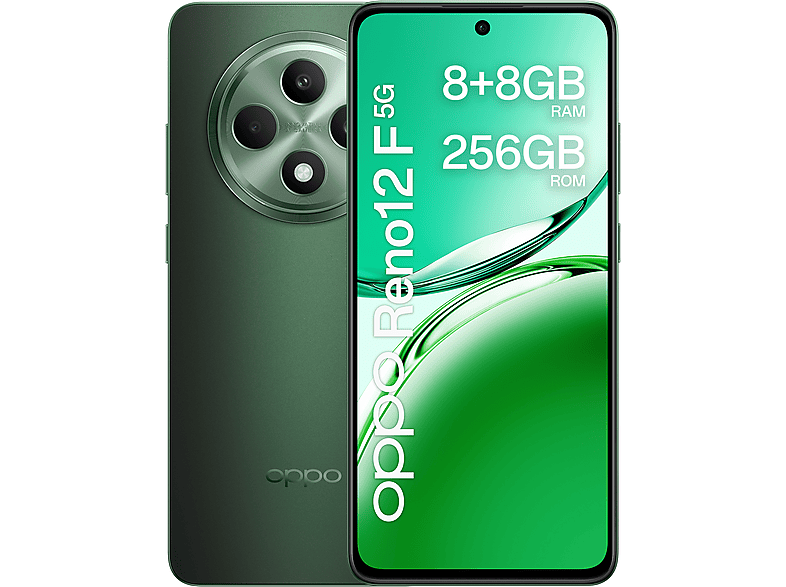 OPPO Reno12 F 5G, 256 GB, Nero, Verde | MediaWorld.it
