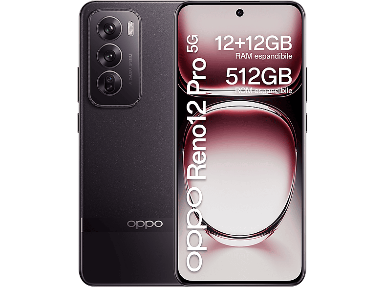 OPPO Reno12 Pro, 512 GB, Nero | MediaWorld.it