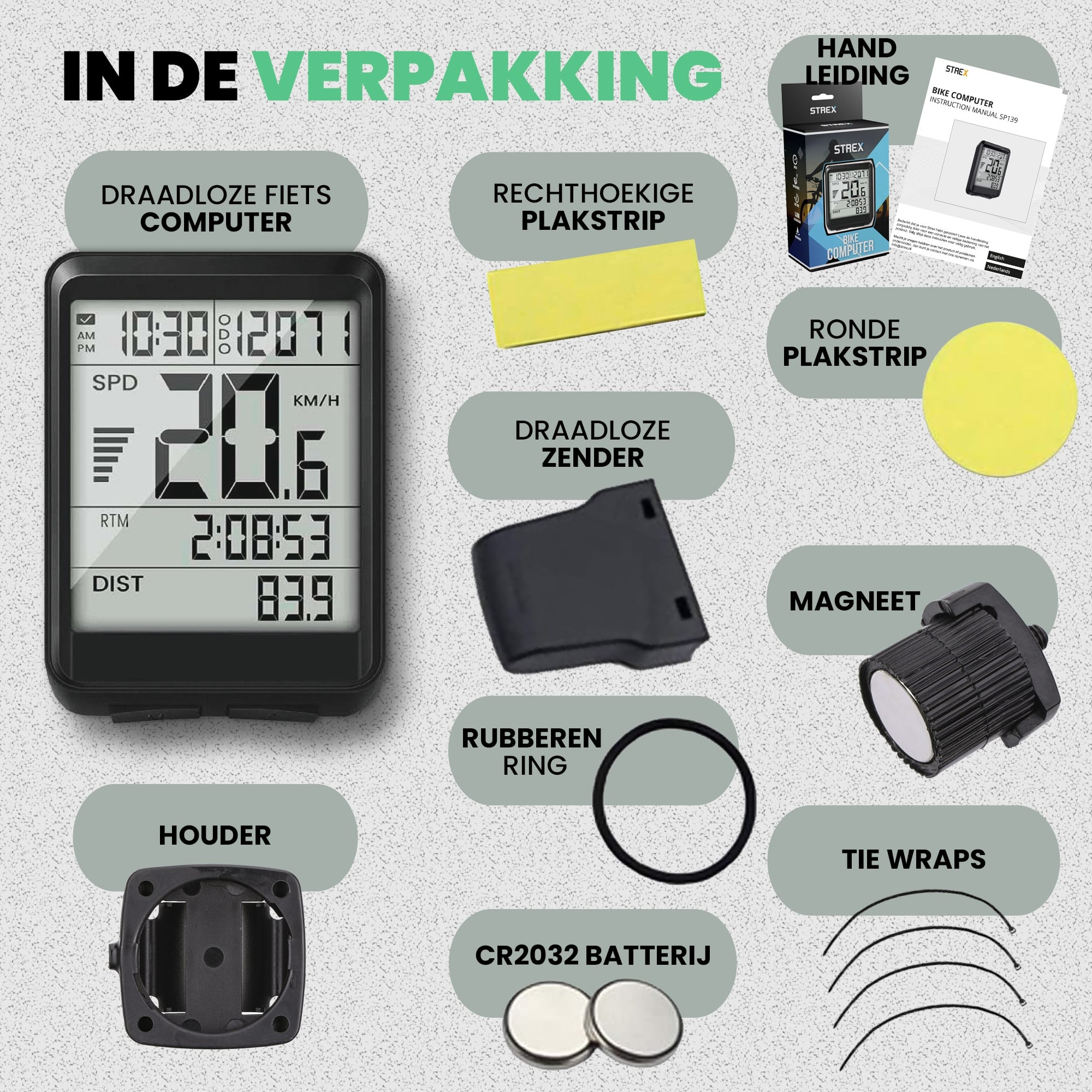 STREX SP139 Fietscomputer Zwart | MediaMarkt