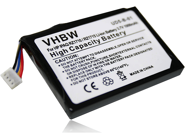 VHBW kompatibel mit HP IPAQ RZ1717, RX1700, RZ1710, RZ1700, RZ1715 Akku ...