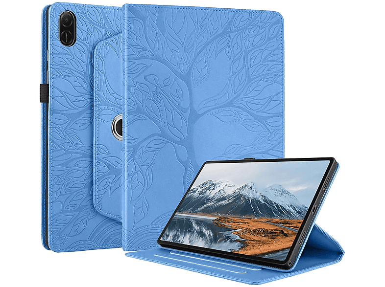 WIGENTO 360 Grad Rotation Kunst-Leder Tasche Baum Motiv Tablethülle ...