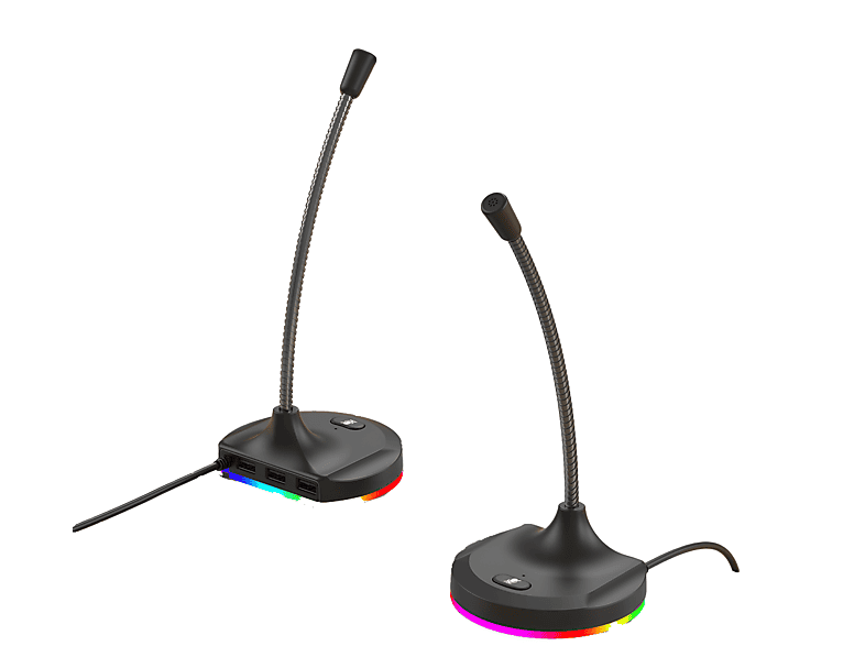 DECOME USB RGB Computer Mikrofon mit Rauschunterdrückung HD Aufnahmen ...