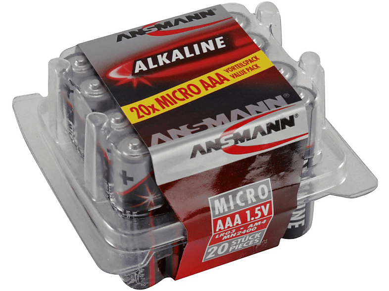 ANSMANN RED Alkaline Micro / LR03 20-pack Batterij | MediaMarkt