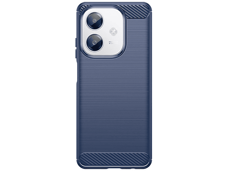 MOBYDEFEND TPU Backcover Geborsteld Metaal & Carbon Geschikt voor Oppo ...