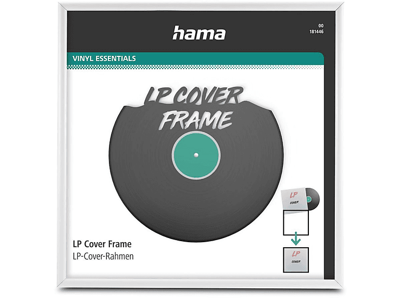 HAMA 181446 LP PLATTENCOVER RAHMEN ALU. Rahmen Weiß | MediaMarkt