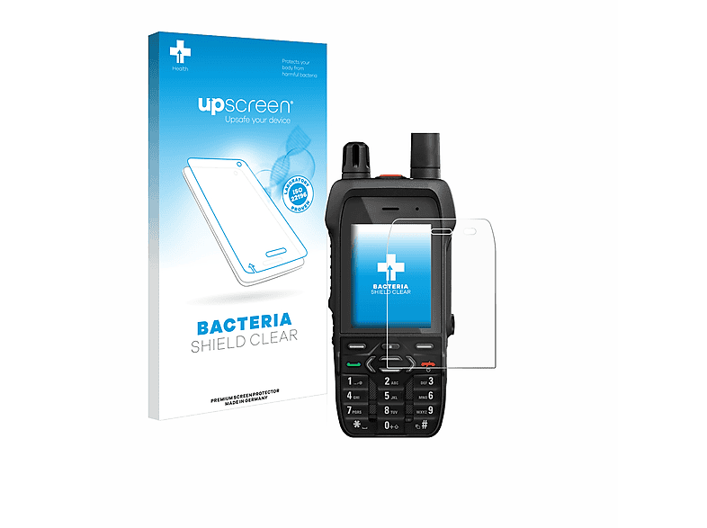 UPSCREEN antibakteriell klare Schutzfolie (für Motorola MXP660) | SATURN