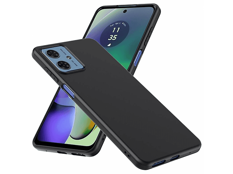CASEONLINE Matt, Backcover, Motorola, Moto G54, Schwarz | MediaMarkt