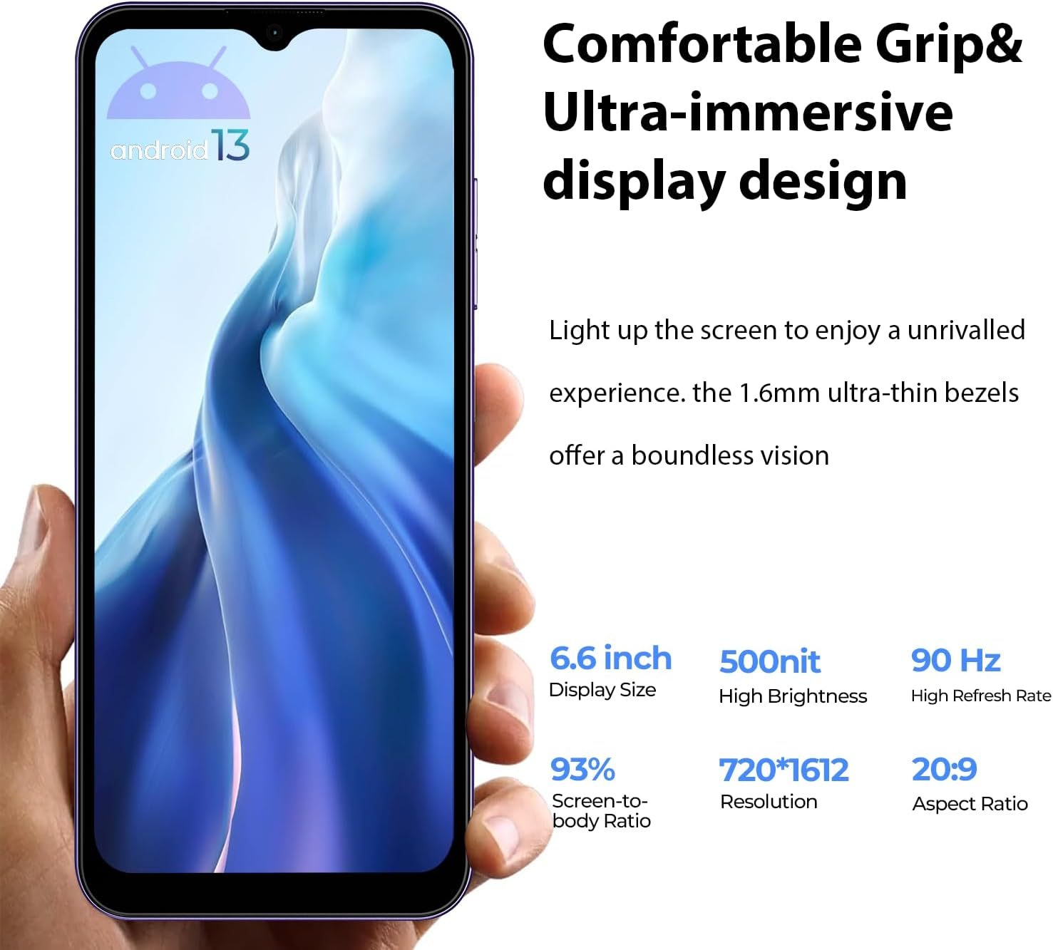 HOTWAV Note 13 Pro 6,6HD+ 16 GB 5160 mAh Android 13 NFC 256 GB Violett ...