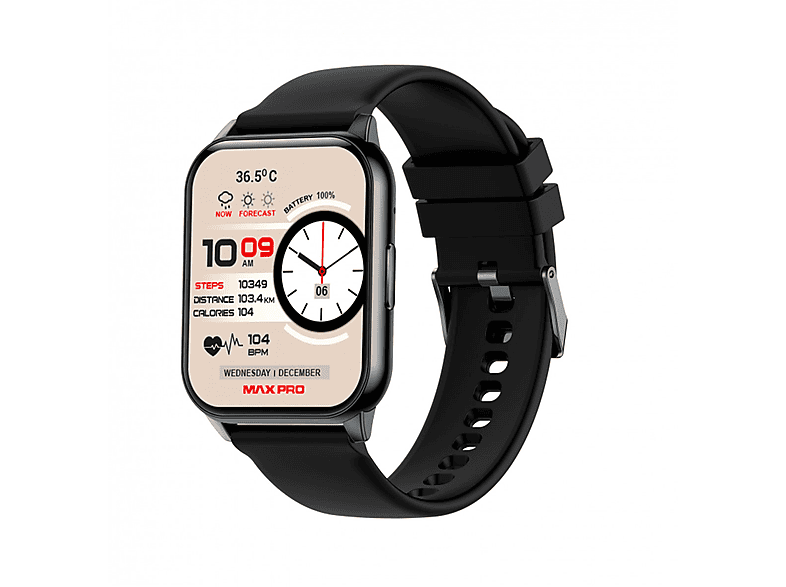 Smartwatch | MAXCOM TechPulse Pro 1,96", Acero inoxidable, Not available | MediaMarkt