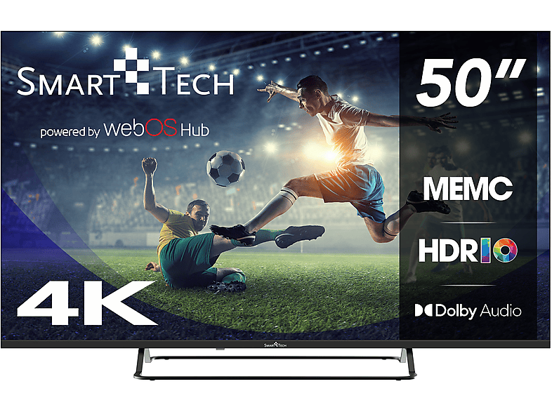 TV LED 50" | SMART TECH 50UW02V, UHD 4K, ARM cortex –CA75*2, CA55*2 &1.0 GHZ, Smart TV, DVB-T2 ...