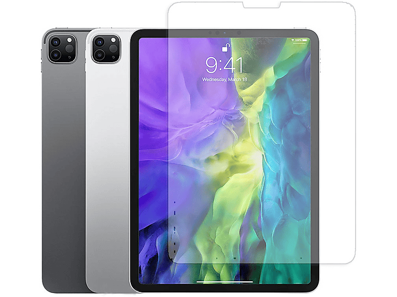 VENTARENT x2 Displayschutz (für Apple iPad Pro 11 Zoll, 2. Gen (2020) / iPad Air 10.9 Zoll, 4 ...
