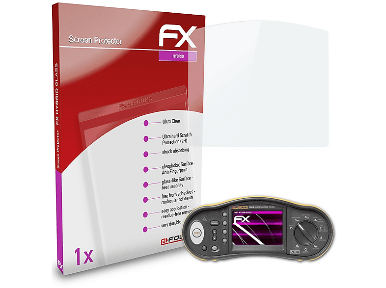 ATFOLIX FX-Hybrid-Glass Schutzglas (für Fluke 1664 FC) | SATURN