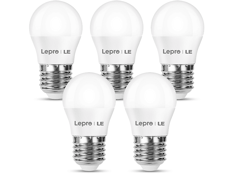 LEPRO E27 LED G45 250 Lumen 2700K, 5 Stück Glühbirne E27 Warmweiß 2,5 Watt 250lm | MediaMarkt