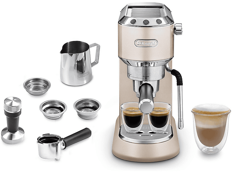 DE LONGHI EC 885.BG DEDICA ARTE Espressomaschine Beige metallic | SATURN