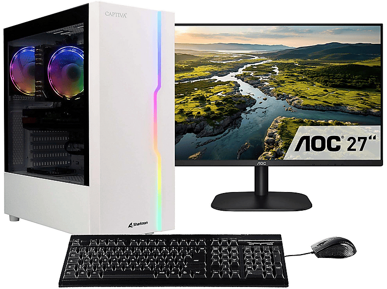 CAPTIVA Advanced Gaming I86-157 TFT Bundle, Gaming-PC-Komplettsystem mit Intel® Core™ i7 ...