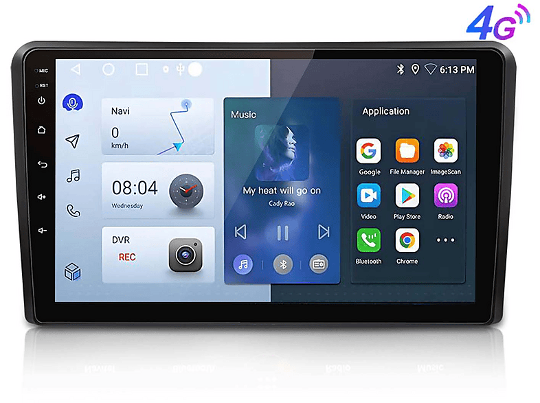 AWESAFE Audi A3 8P S3 RS3 android13 carplay SWC RDS DAB+ WIFI 4+64G 8Kern autoradio, DAB+, FM ...