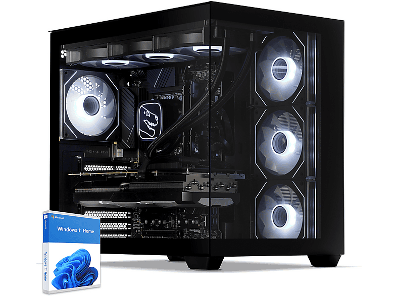 SEDATECH AMD Ryzen 9 9900X mit Wasserkühlung, Gaming PC mit AMD Ryzen™ 9, 32 GB RAM, 2000 GB SSD ...