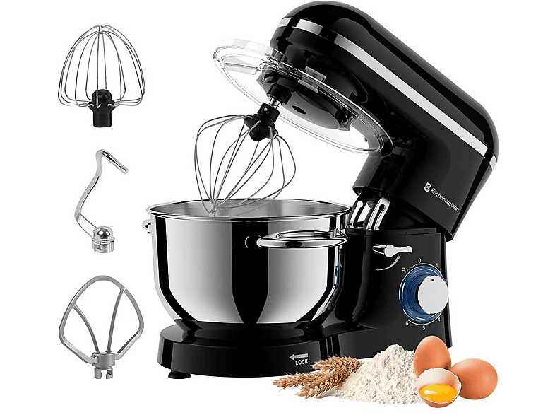 KITCHENBROTHERS KB694 | 2000W Keukenmixer Zwart | MediaMarkt