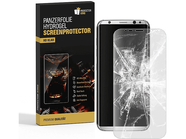 PROTECTORKING 6x Hydrogel-Glass FULL COVER KLAR Displayschutz (für ...