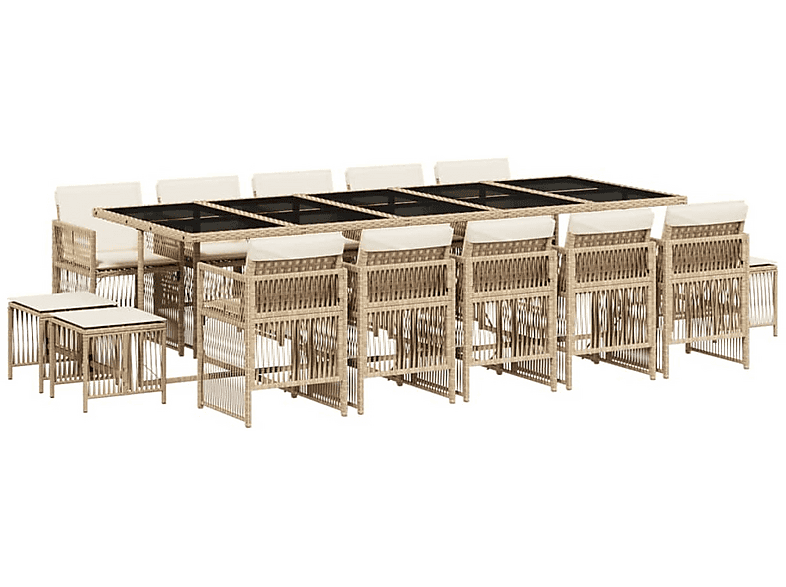 VIDAXL 3210994 Gartentisch- und Stuhlset, Braun | MediaMarkt