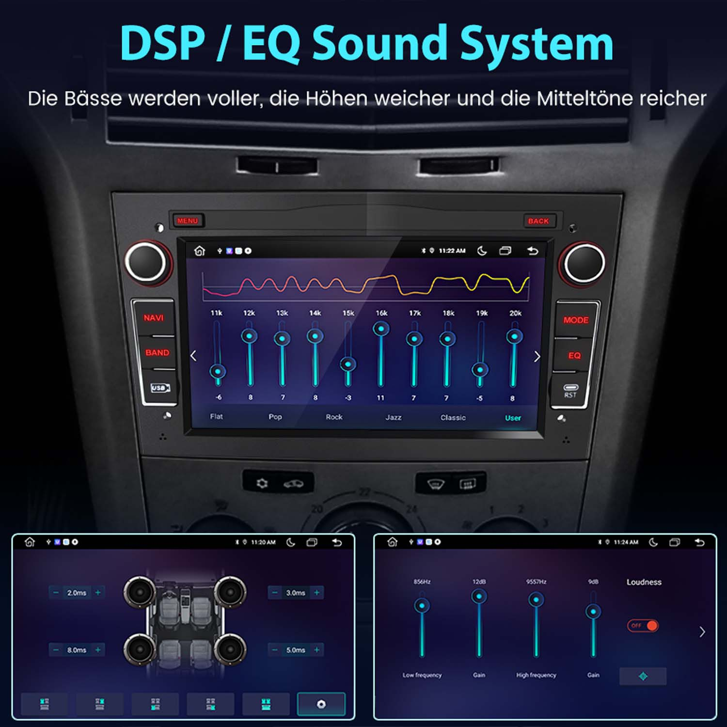 System multimedialny AWESAFE Opel Astra H Zafira B Corsa C D czarny ...