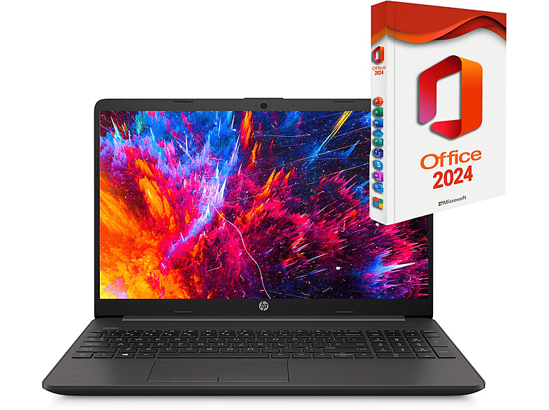 HP 250-G9, mit MS Office 2024 Pro, Notebook, mit 15,6 Zoll Display, Intel® Celeron®,N4500 ...