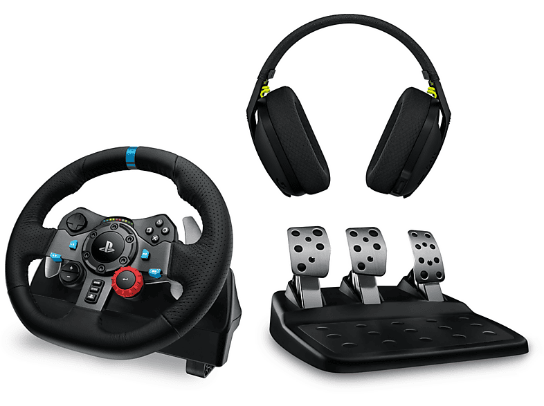 LOGITECH 991-000539 G29 + G435 Rennlenkrad + Headset | MediaMarkt