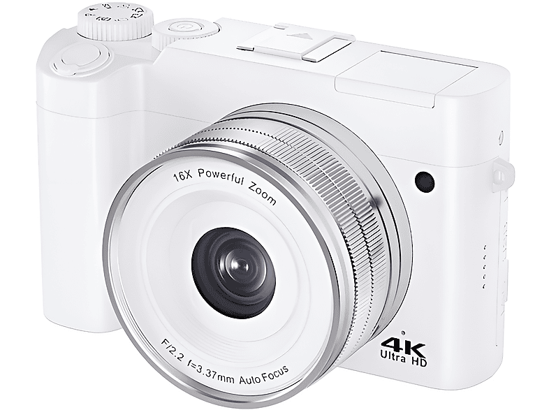 HIYORI HD Digitalkamera mit 4K-Aufnahme Touchscreen Kamera Weiß | SATURN