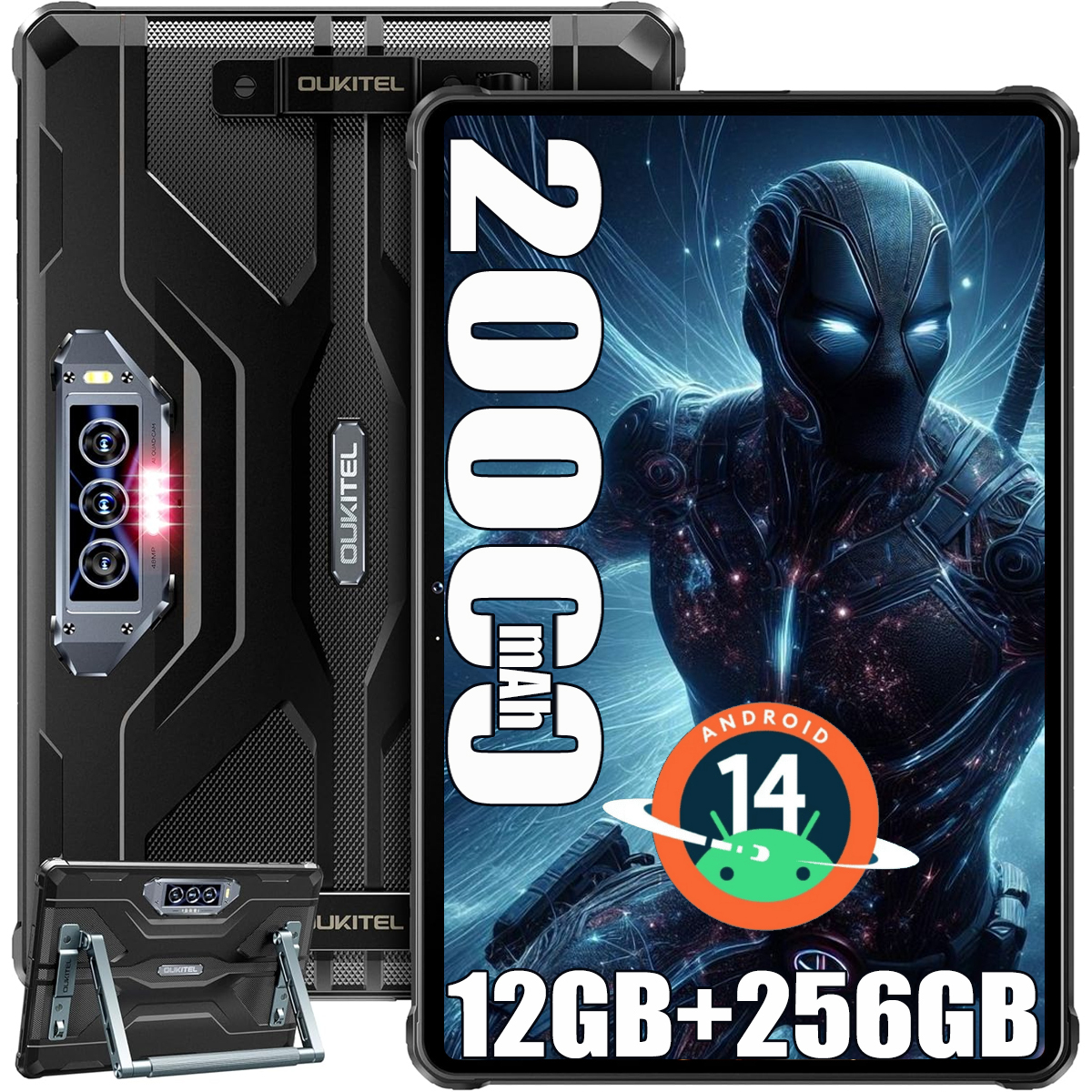 Tablet OUKITEL RT8, 256 GB, 4G (LTE), 11 ", Nero | MediaWorld.it