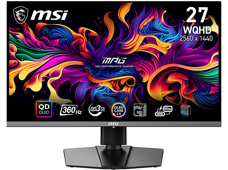MSI MPG 271QRX OLED-26,5"/GAM /WQHD/360 HZ/ERGO 26,5 Zoll WQHD Gaming ...