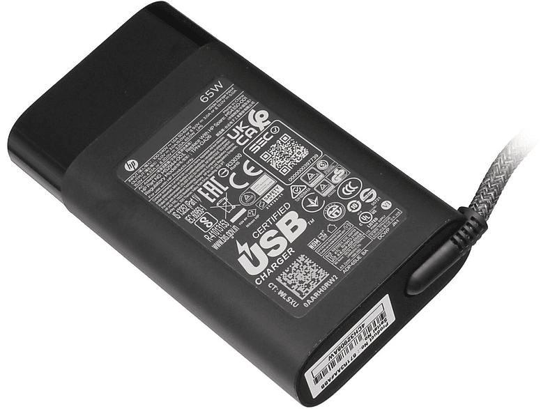 HP 671R3AA abgerundetes Original USB-C Netzteil 65,0 Watt | MediaMarkt