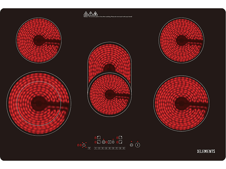 KB ELEMENTS ELK109PR ceramic hob (77 cm breit, 5 Kochfelder) | MediaMarkt