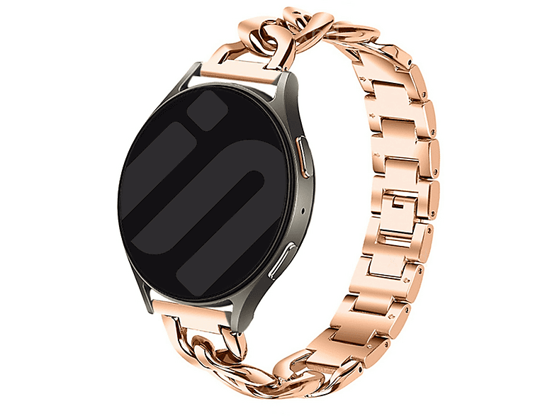 STRAP-IT© steel chain band geschikt voor Galaxy Watch 4 classic 42mm ...