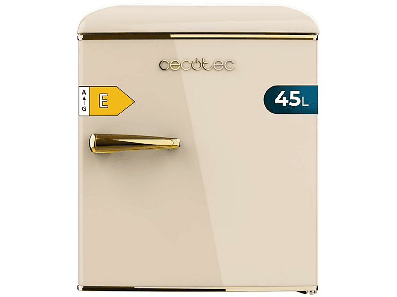 Nevera pequeña | CECOTEC Bolero CoolMarket TT Origin 45 E Beige, Altura ...