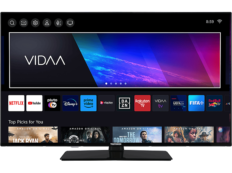 TELEFUNKEN XU43VP750M LED TV (Flat, 43 Zoll / 108 cm, UHD 4K, SMART TV ...