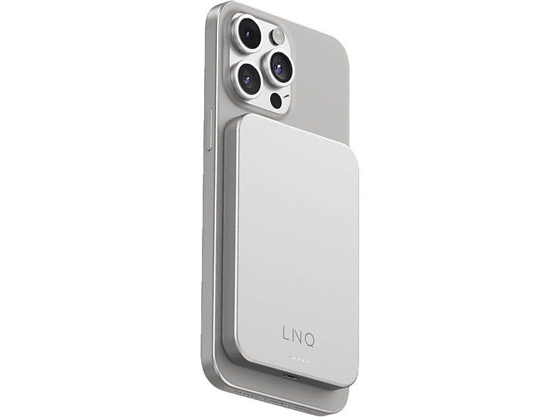 LINQ Magnetic Wireless Powerbank 5000 mAh Grau | MediaMarkt