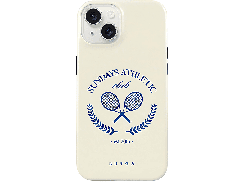 BURGA Leisure Club Case, Bumper, Apple, iPhone 15, Weiß | SATURN