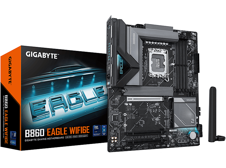GIGABYTE B860 EAGLE WIFI6E Mainboard | Intel Core Ultra CPUs, 12+1+2+1 ...