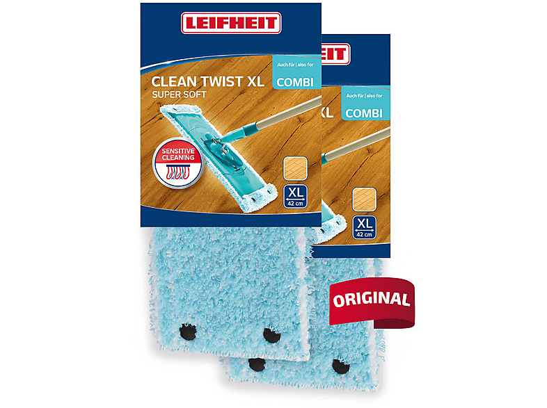 LEIFHEIT CLEAN TWIST XL / Combi XL 2er Bodenwischer Turquoise | SATURN