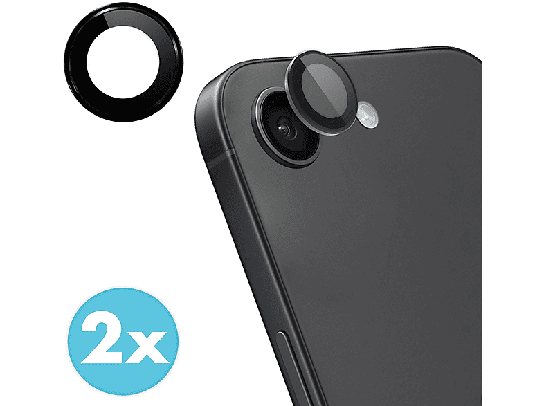 IMOSHION 2 Pack Camera lens protector Screenprotector voor Apple iPhone ...