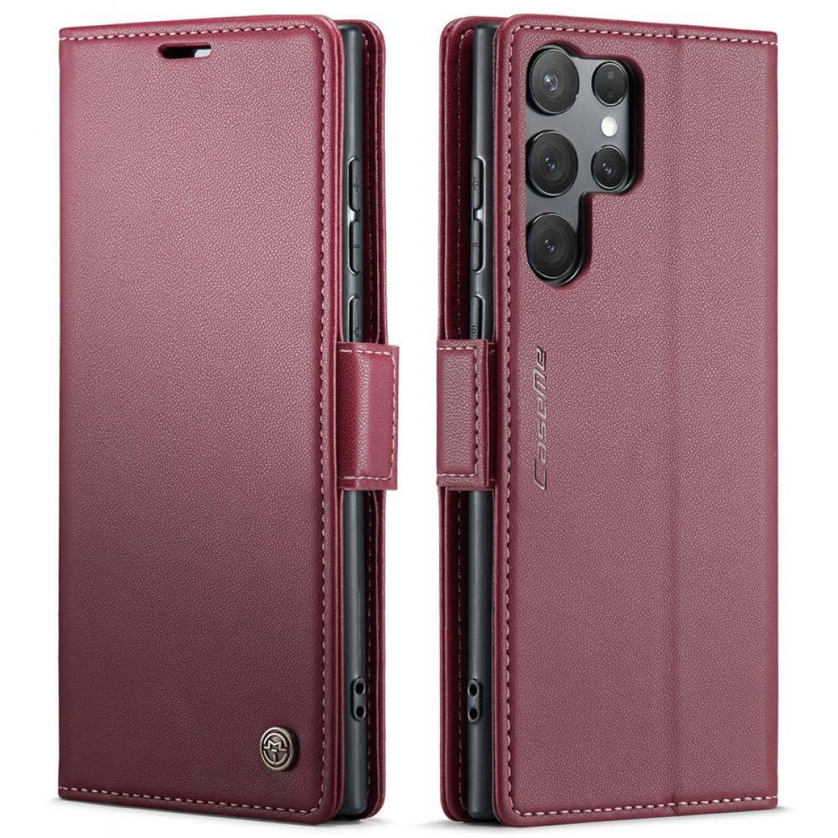 CASEME 023, Bookcover, Samsung, Galaxy S24 Ultra, Weinrot | SATURN