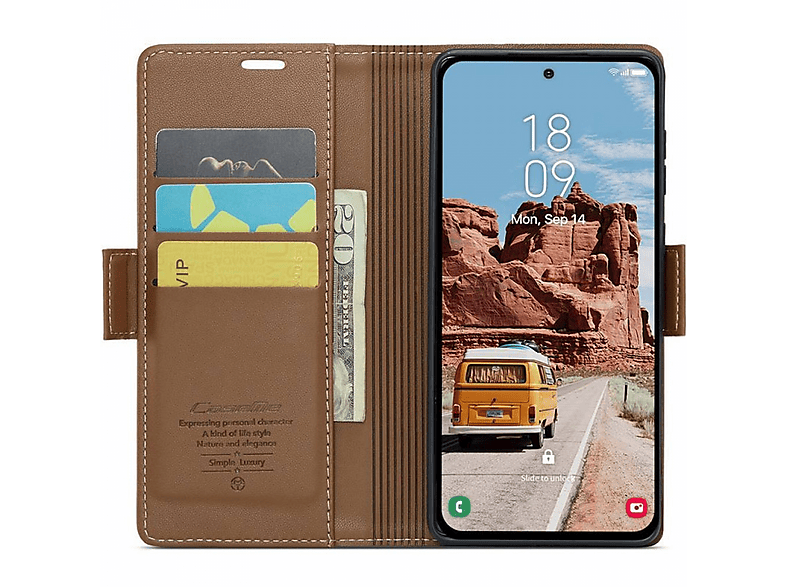 CASEME 023, Bookcover, Samsung, Galaxy S26 Plus, Braun | MediaMarkt