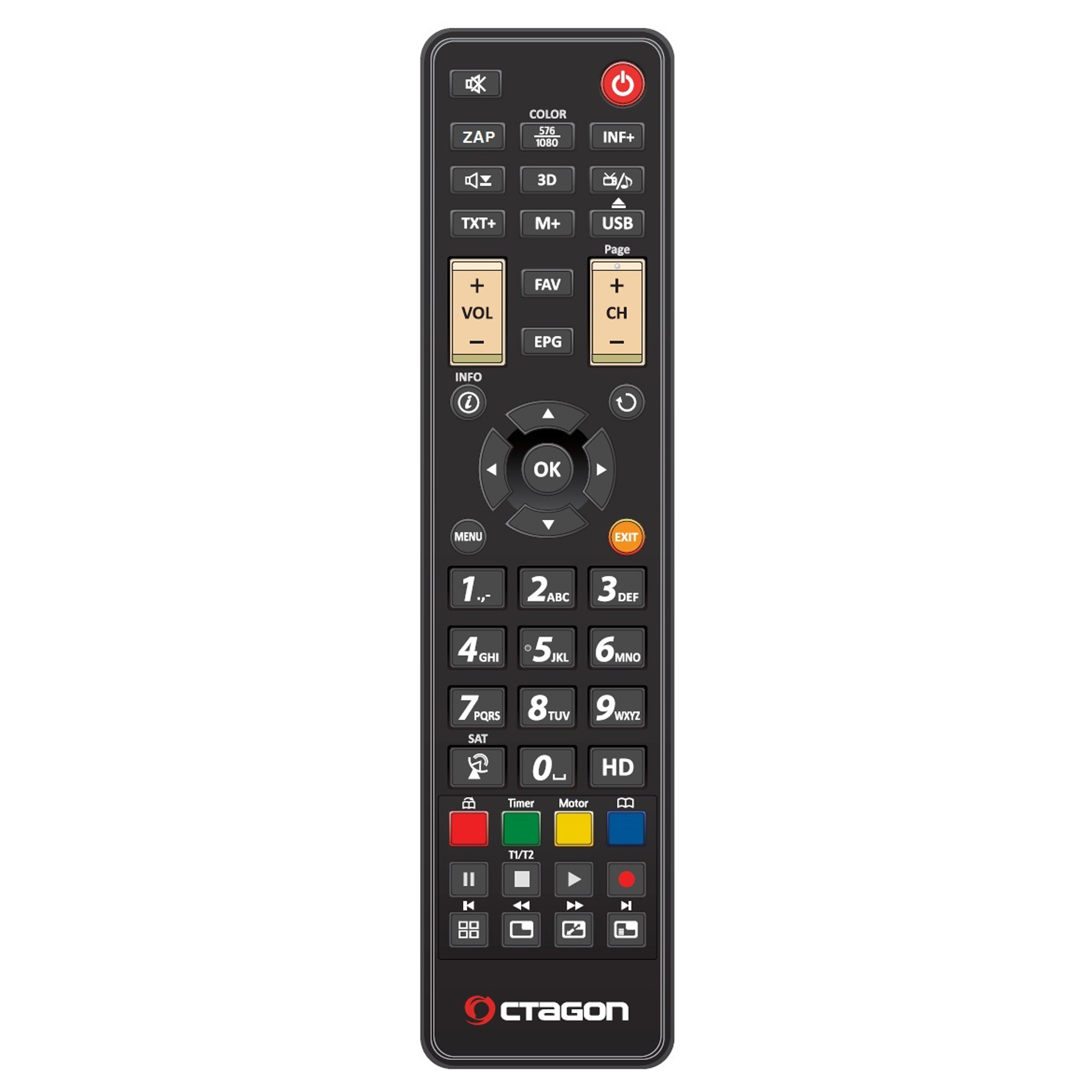 OCTAGON IR Remote SF2028 Fernbedienung | SATURN