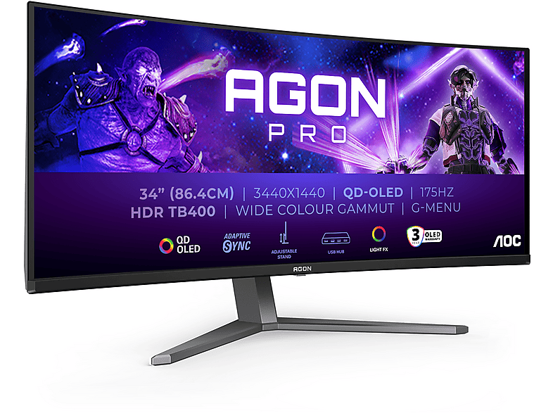 AOC AGON PRO AG346UCD | 34 inch - 3440 x 1440 pixels (QHD) - Oled ...
