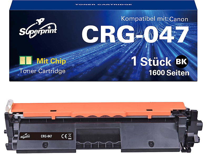SUPERPRINT CRG047 Zwart | MediaMarkt