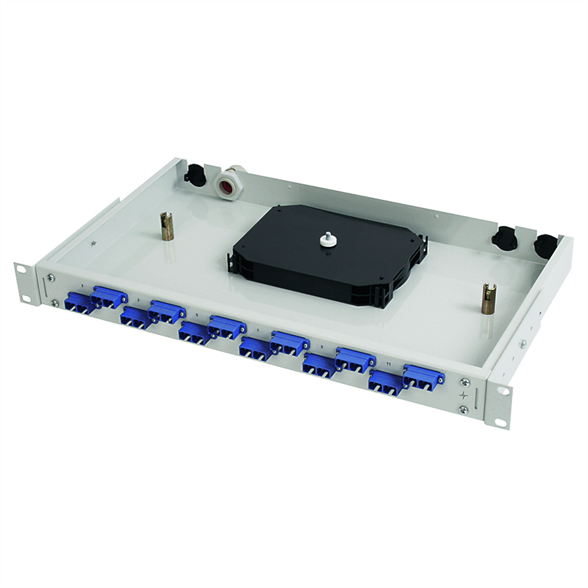 TELEGÄRTNER 19" LWL-Rangierverteiler BASIS V 1HE Patchpanel LWL ...