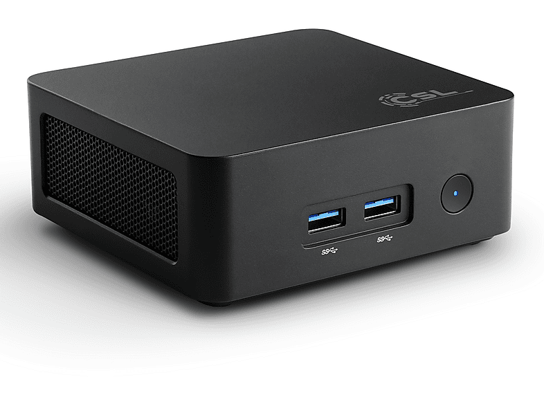 CSL Narrow Box Black, Mini-PC mit Intel® N-Series N100 Prozessor, 16 GB RAM, 500 GB SSD, Intel ...